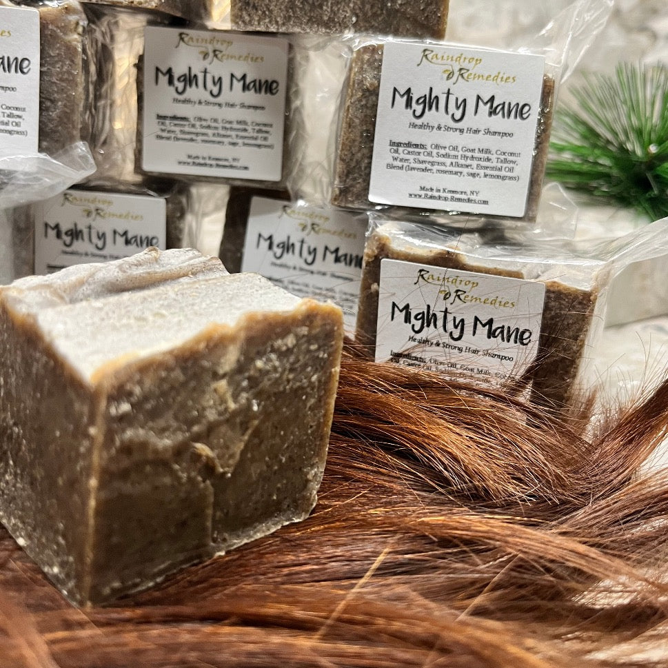 Mighty Mane Shampoo Bar | Raindrop Remedies